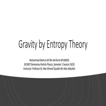 Epp gravity by entropy | PPT