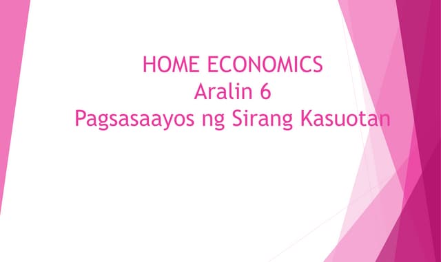 Epp he aralin 5 | PPTX