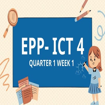Q4_LE_EPP 4_Lesson 4_Week 4.pdf EPP modules | PDF
