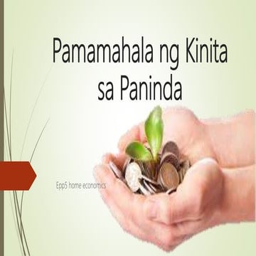 EPP 5 HE - Pamamahala sa Kinita sa Paninda | PPTX