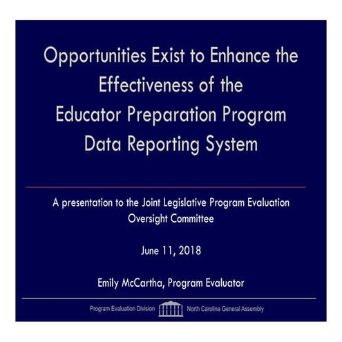 Educator Preparation Program Presentation | PPT
