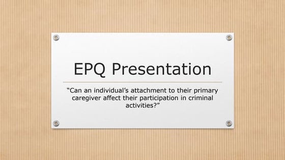 Epq presentation template | PPTX