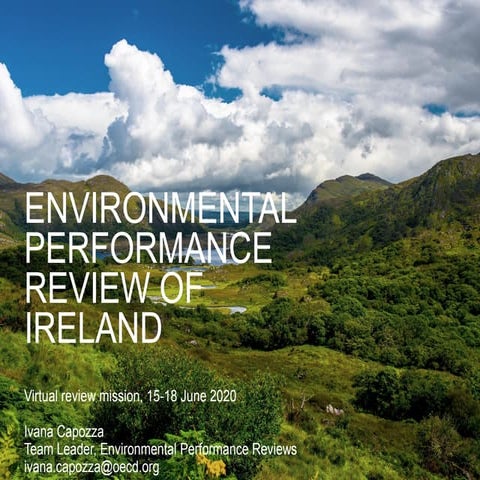 Environmental Performance Review of Ireland 2020-21 - Presentation | PDF