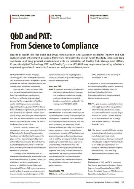 Process Analytical Technology (PAT) | PPT