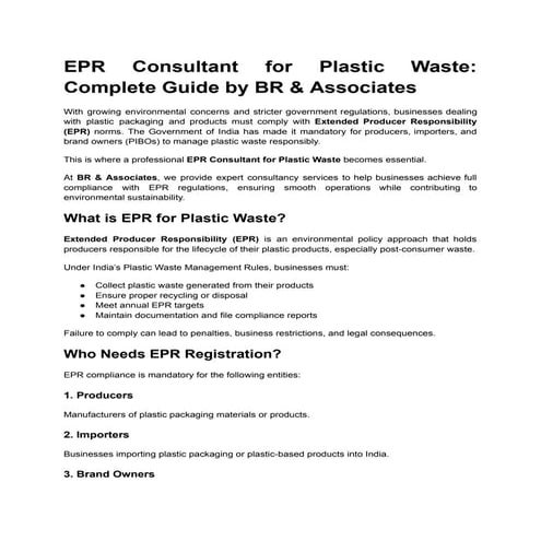 EPR Consultant for Plastic Waste_ Setup by BR & Associates.pdf