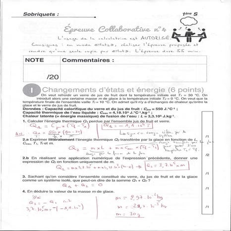 Epreuve collaborative n°4 c3 - c4 - c5 - correction | PDF
