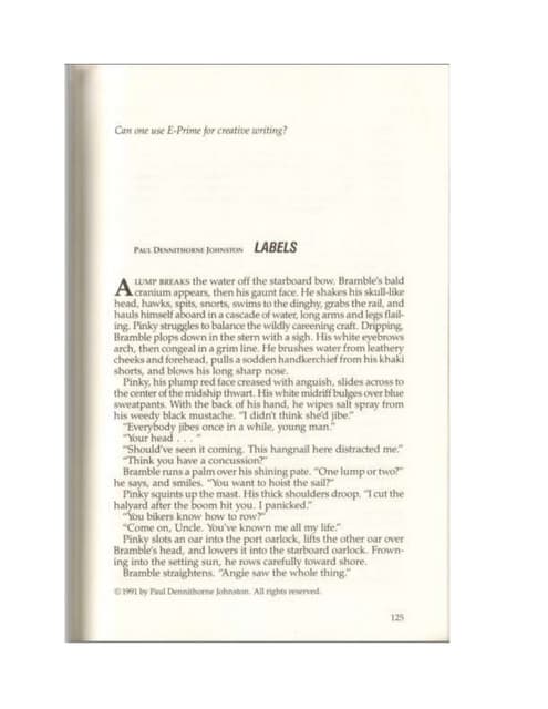 Creative writing portfolio assignment | PDF