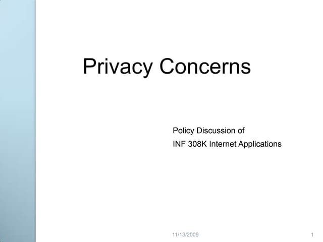 Privacy & Data Protection | PPTX