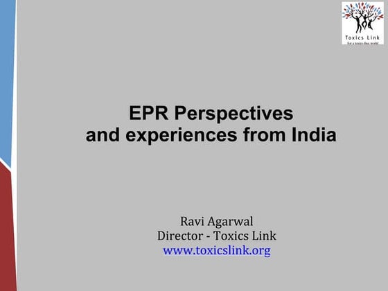 Ppt on extended producer responsibility(epr) | PPT | Business ...