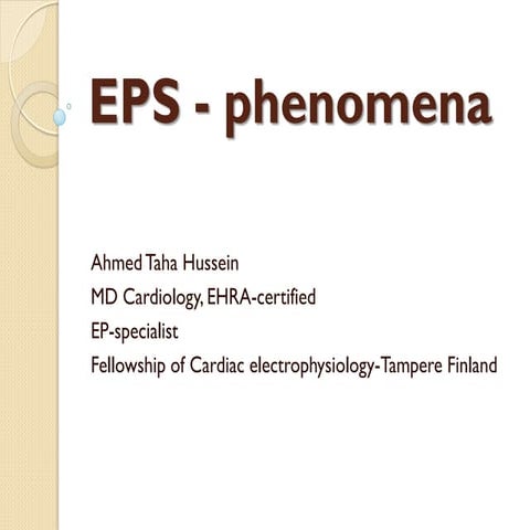 Electrophysiologic phenomena of the Heart | PDF