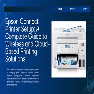 Epson Connect Printer Setup A Complete Guide to Wireless and Cloud ...