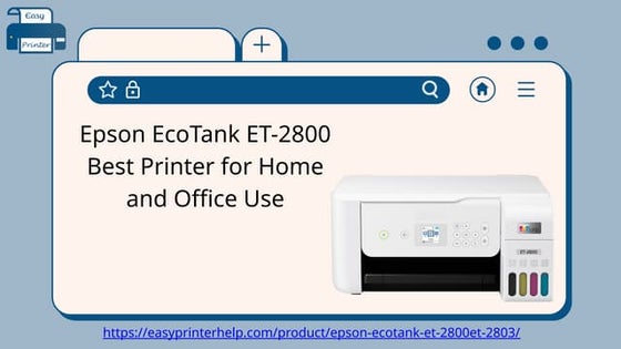 Epson EcoTank ET-2800 Wireless All-in-One Color In Printer.pptx