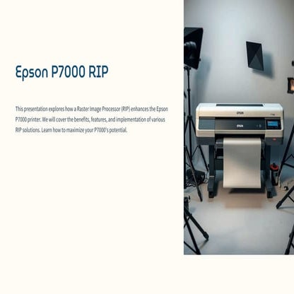 Epson Printing P7000 RIP Printer RIP Acrorip | PPT