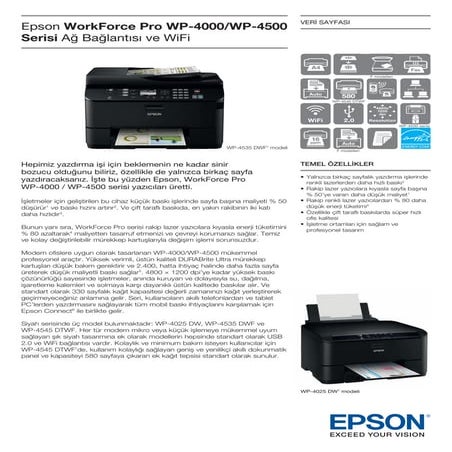 Epson workforce wf 7015 | PDF