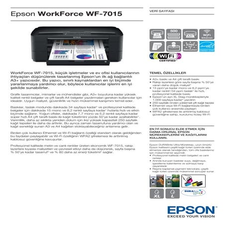 Epson workforce wf 7015 | PDF