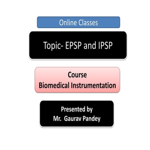EPSP and IPSP | PDF