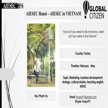 [AIESEC Hanoi] EP Profile Winter 2014 | PPTX
