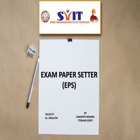 Exam Paper Setter | PPTX