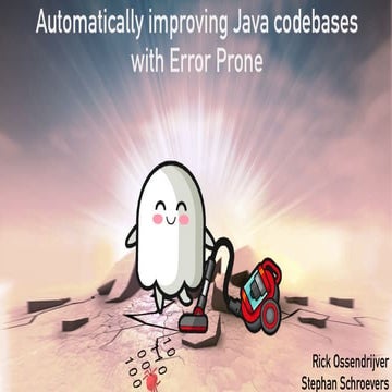 Error Prone Support workshop - internal conference | PPT