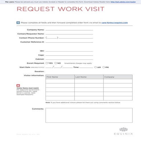 Eq form-work visit | PDF