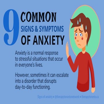 9 Common Signs & Symptoms of Anxiety | PDF