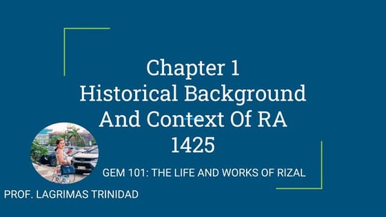 RA 1425 - TIMELINE OF REPUBLIC ACT 1425 (RIZAL LAW).pptx
