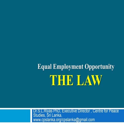 Equal Employment Opportunity - (EEO) | PPSX