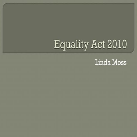 Equality act race equality | PPT