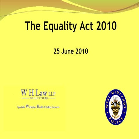 Equality Act 2010 | PPT