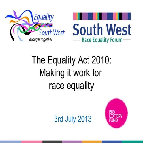 Equality act race equality | PPT