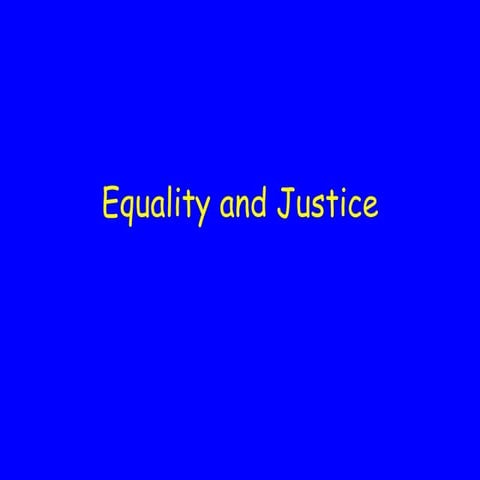 Equality and justice | PPT