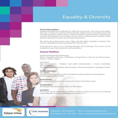 Equality & Diversity Training Course | PDF