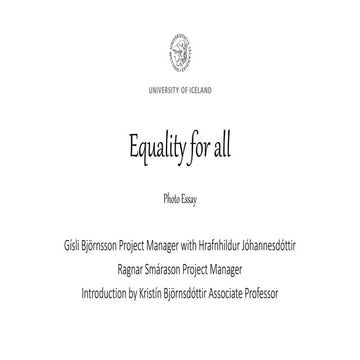 Equality for all | PPTX
