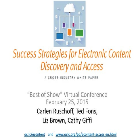 Success Strategies for Electronic Content Discovery and Access | PPT