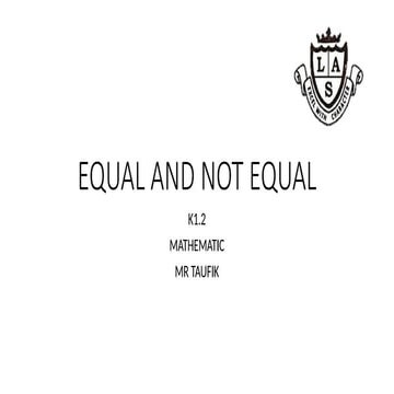 EQUAL AND NOT EQUAL SAME AND NOT SAME.pptx