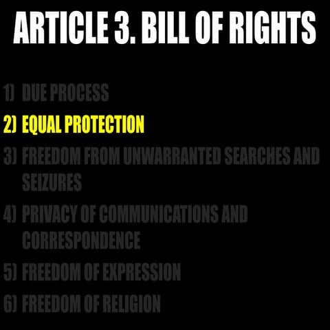 EQUAL PROTECTION CLAUSE | PPT