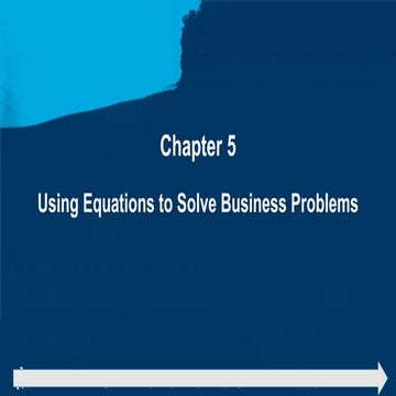 Equation Business Problem concerned with mathemetics business | PPT