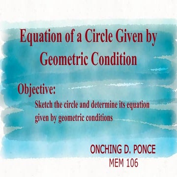 equation of a circle given by geometric condition_1.pptx