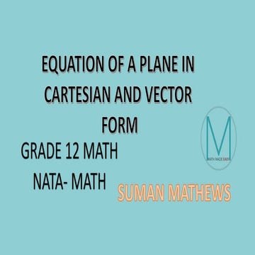 GRADE 12 MATHS 3 DIMENSIONAL GEOMETRY | PPTX