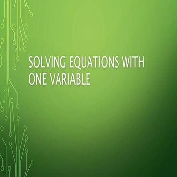 Equations | PPT