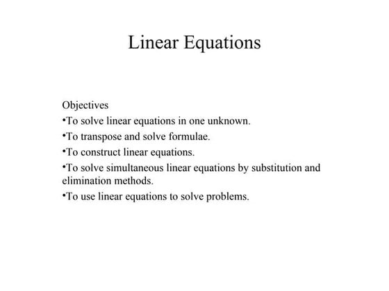 Linear equtions with one variable | PPT Linear equtions with one variable | PPT