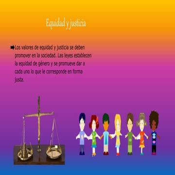 Equidadad y justicia | PPTX