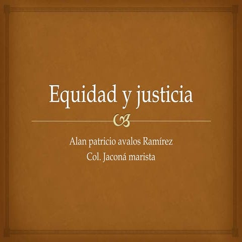 Equidad y justicia | PPTX