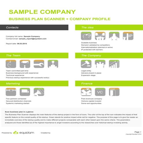 Company valuation report sample | PDF