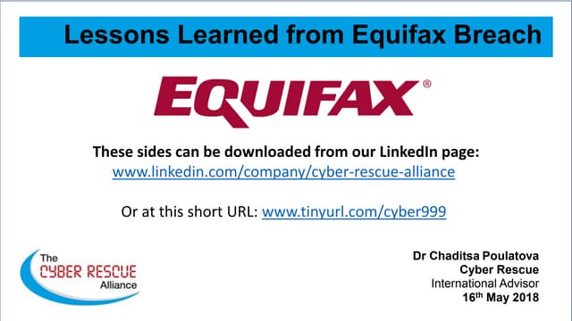 Equifax data breach | PPTX