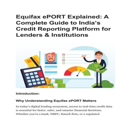 Equifax ePORT Explained: A Complete Guide to India’s Credit Reporting ...