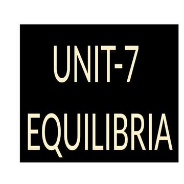 EQUILIBRIA Cambridge AS level unit 7 Lesson 1 | PPTX