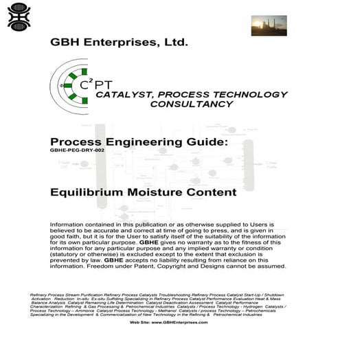 Equilibrium Moisture Content | PDF