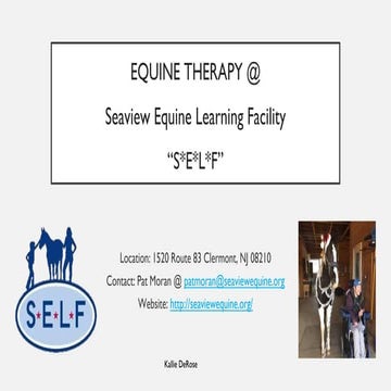 Equine therapy | PPTX