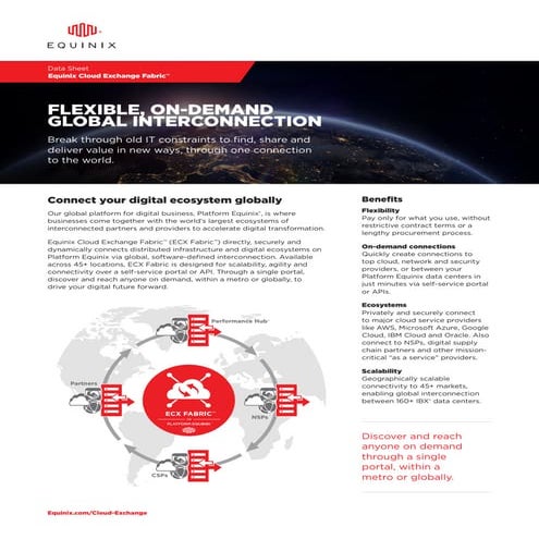Equinix cloud exchange fabric.pdf | Cloud Computing | Internet